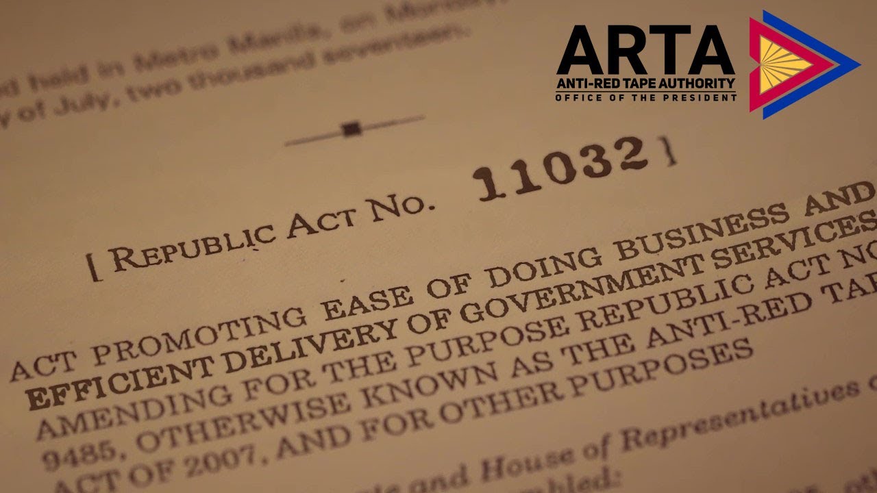 R.A. 11032: The Ease of Doing Business Law - YouTube