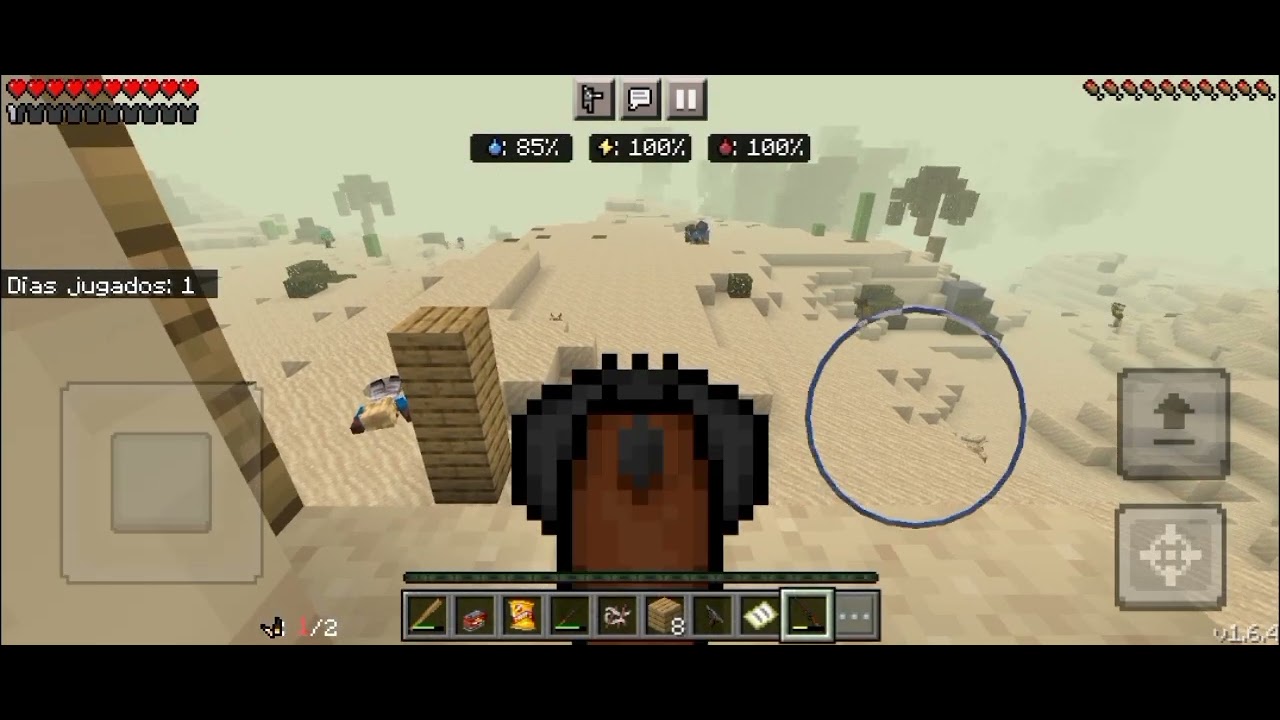 Probando el mod de deadzone en Minecraft bedrock - YouTube