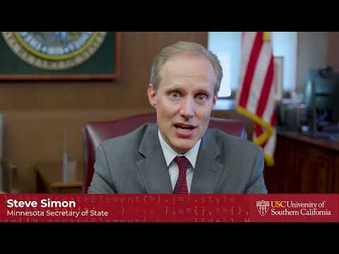 Steve Simon, Minnesota Secretary of State - USC Election Cybersecurity ...