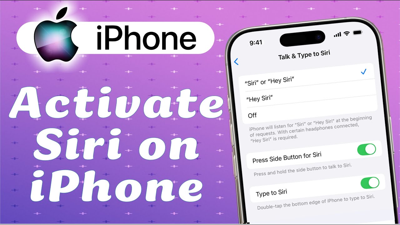 How to Activate Siri on iPhone (Complete Tutorial) - YouTube