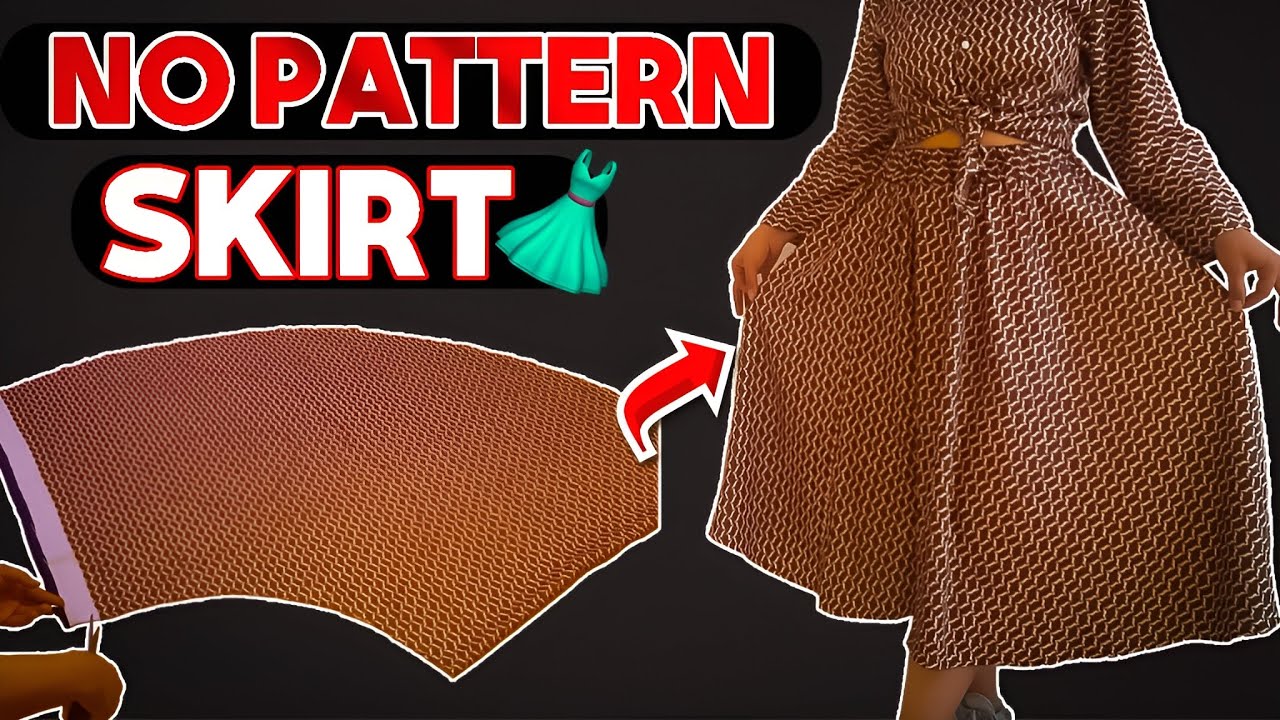 How to Sew a Full Circle Skirt Without a Pattern | Easy DIY Skirt ...