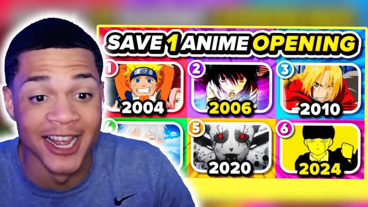 SAVE 1 ANIME OPENING FOR EACH YEAR (2004-2024) REACTION!! - YouTube
