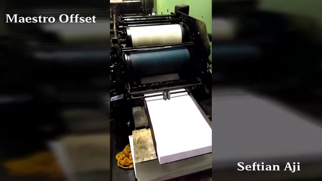 Proses cetak mesin offset by Maestro Offset - YouTube