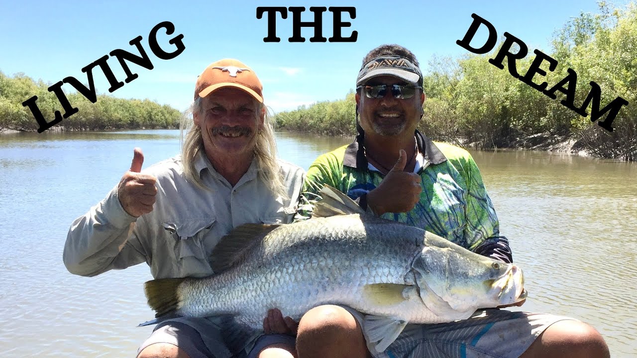 Living the Dream 110cm Barramundi #bigfish - YouTube