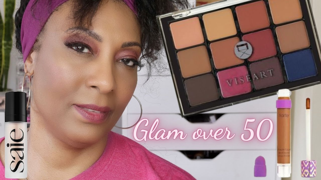 SOFT GLAM LOOK OVER 50 | MAKEUP FOR BROWN SKIN OVER 50 | MATURE SKIN # ...