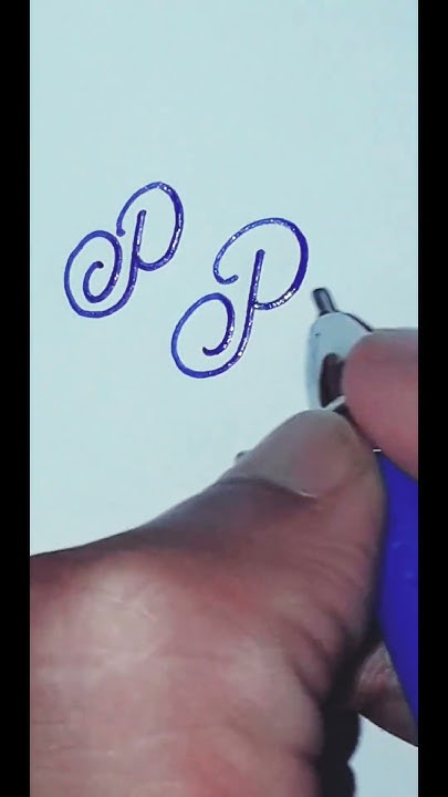 How To Write "P" In Cursive Handwriting - YouTube