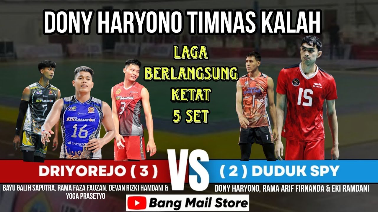 NGERI 5 SET🔥 LAGA 1 KAPOLRES CUP GRESIK 2023 | DONY HARYONO DUDUK vs ...