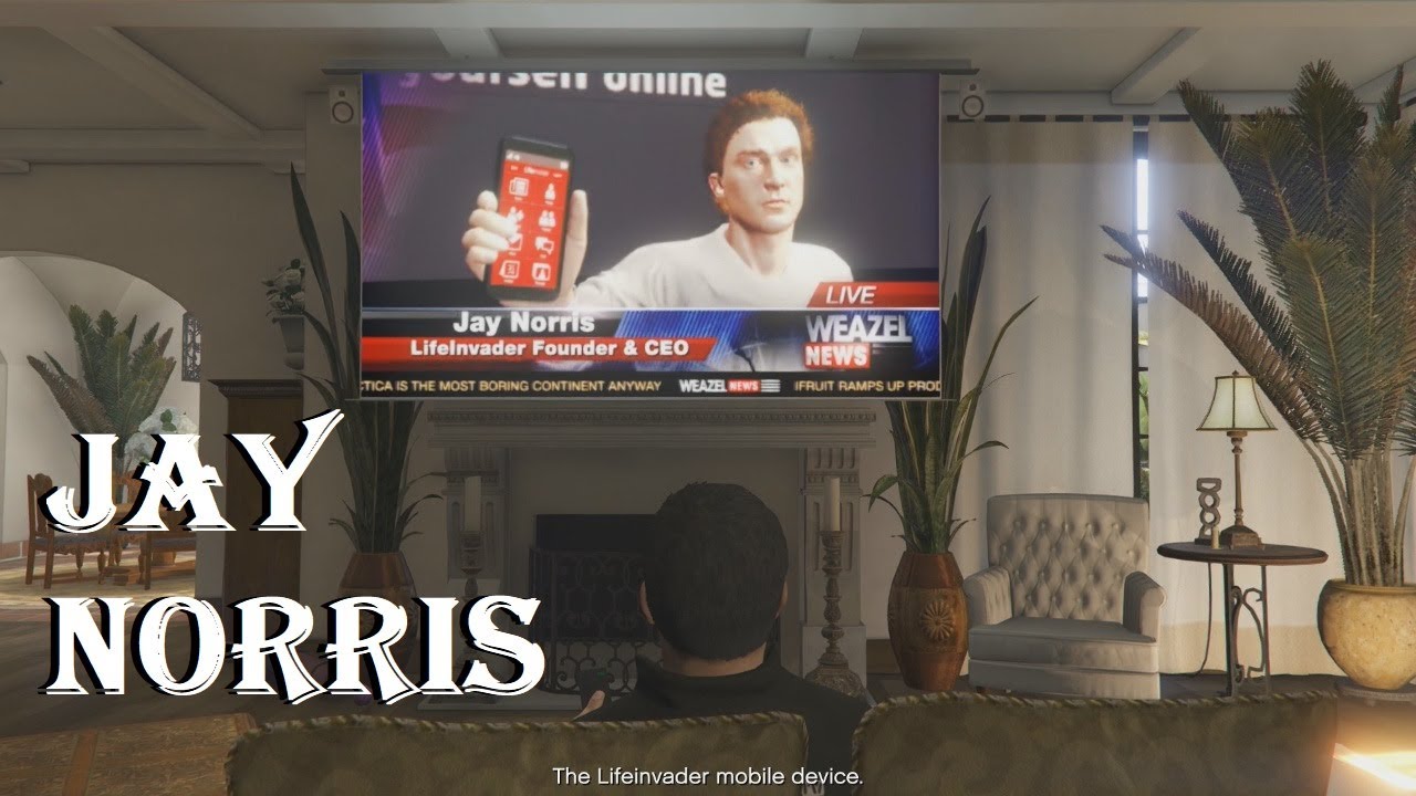 JAY NORRIS Cutscenes in GTA 5 Story Mode | David Cope - YouTube