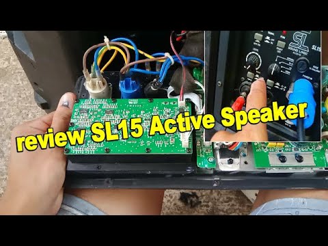 Review SL15 Powered Active Speaker | fixing no audio tweeter problem ...