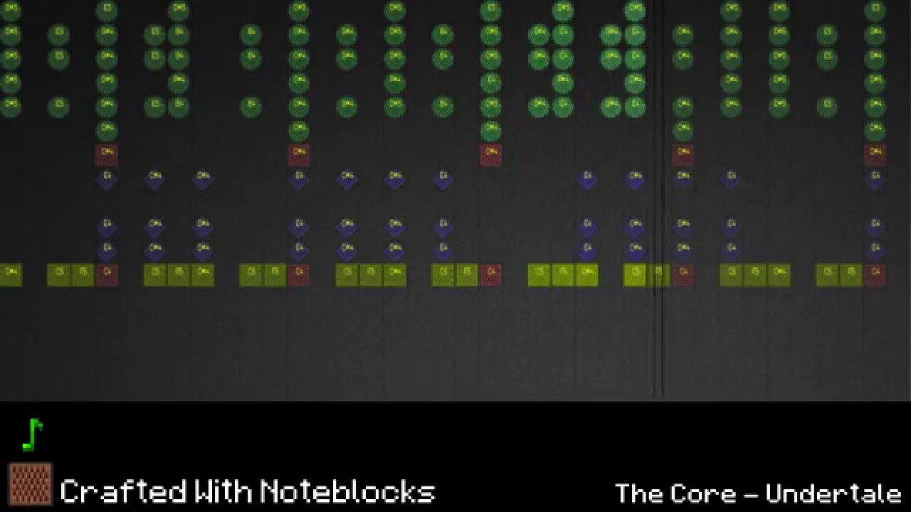 The Core - Crafted with Noteblocks - Undertale - YouTube