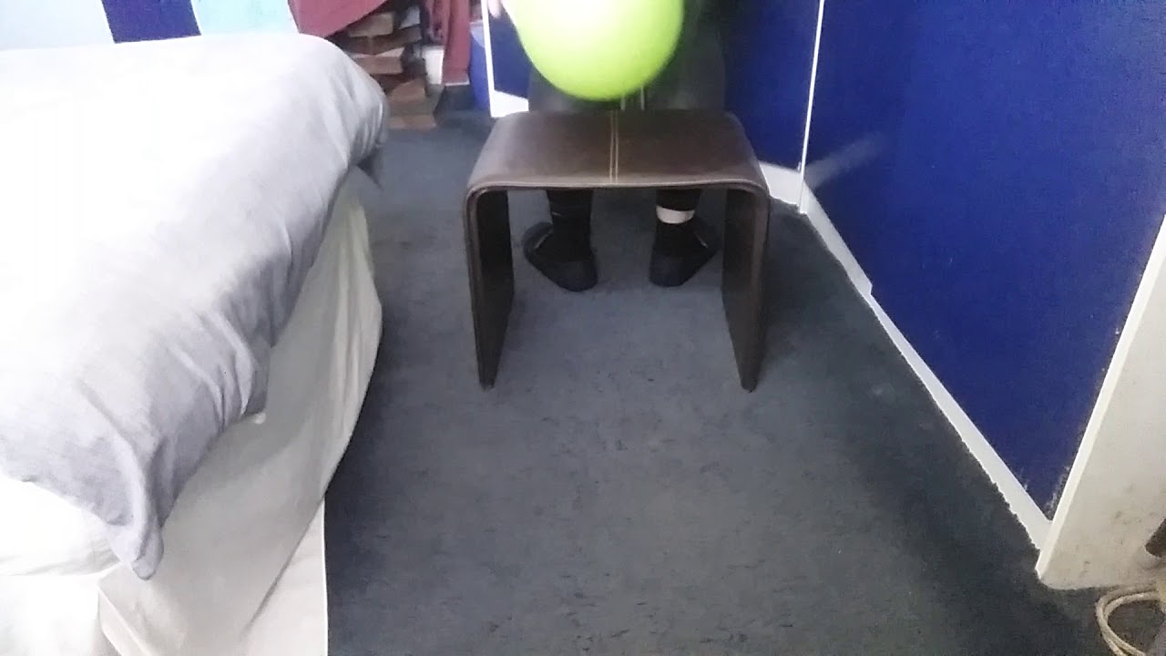 Squashing Balloons With Bum - YouTube
