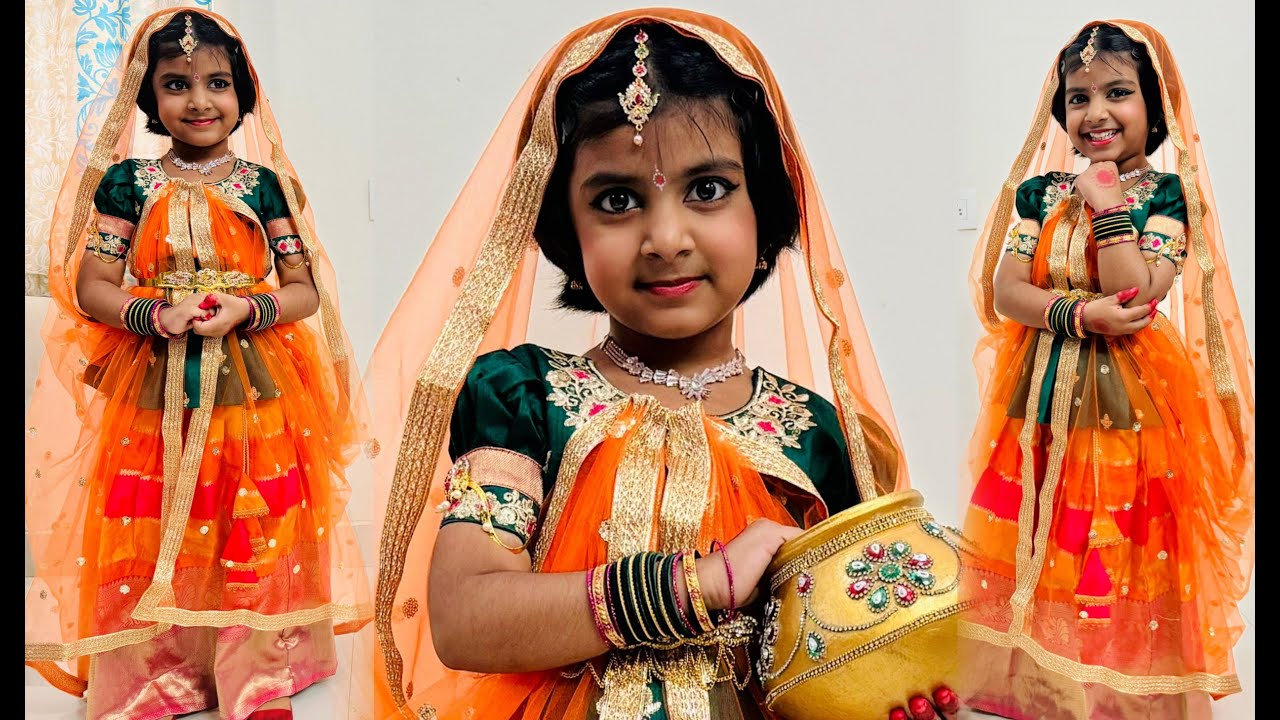 How To Ready Gopika || Indian Traditional Costume || Gopika Getup - YouTube