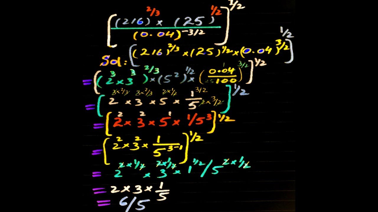 Simplify with using Laws Of Exponents/ Indices - YouTube