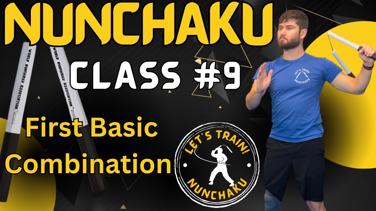 Nunchaku Class 9: First Basic Combination + Sideways 3 - YouTube
