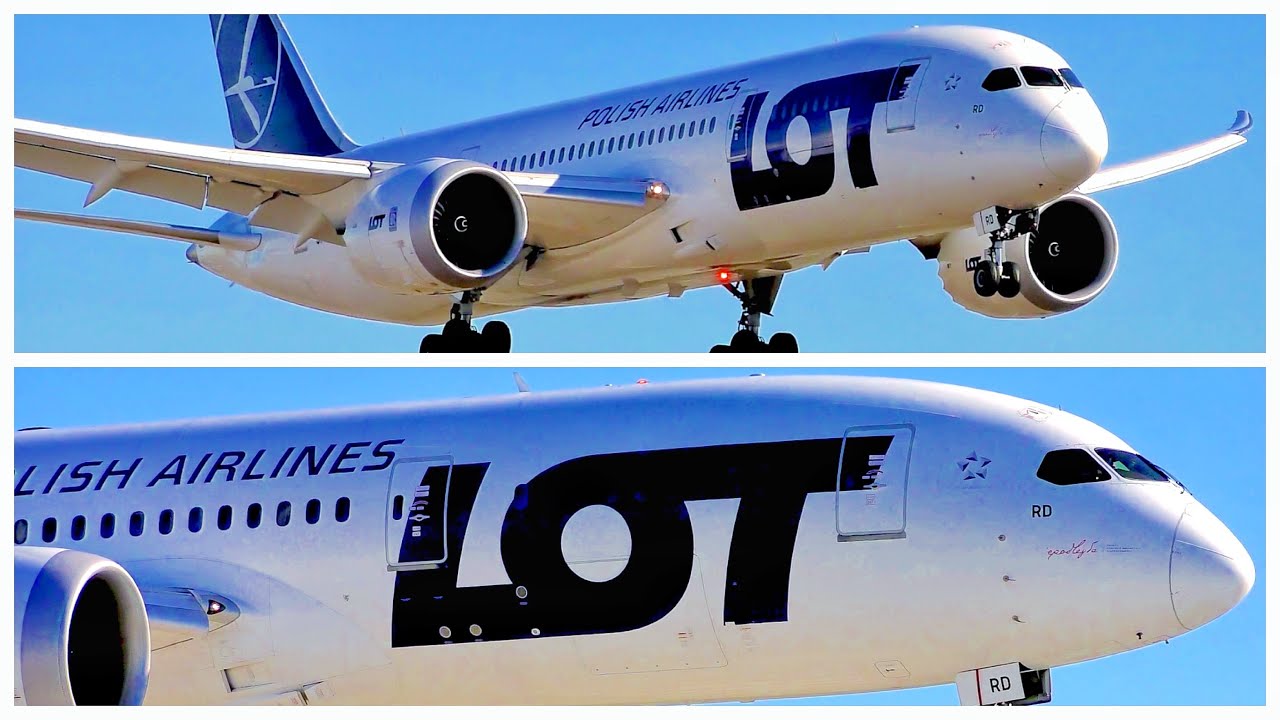 LOT POLISH AIRLINES BOEING 787-8 DREAMLINER LAX ARRIVAL - NOVEMBER 2019 ...