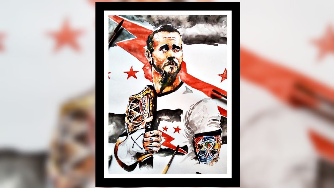 WWE superstar CM Punk drawing | wwe superstar drawing | cm punk ...