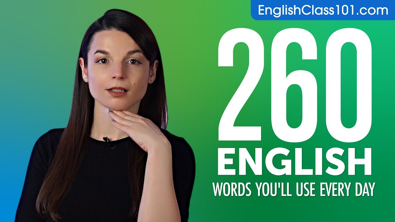 260 English Words You'll Use Every Day - Basic Vocabulary #66 - YouTube