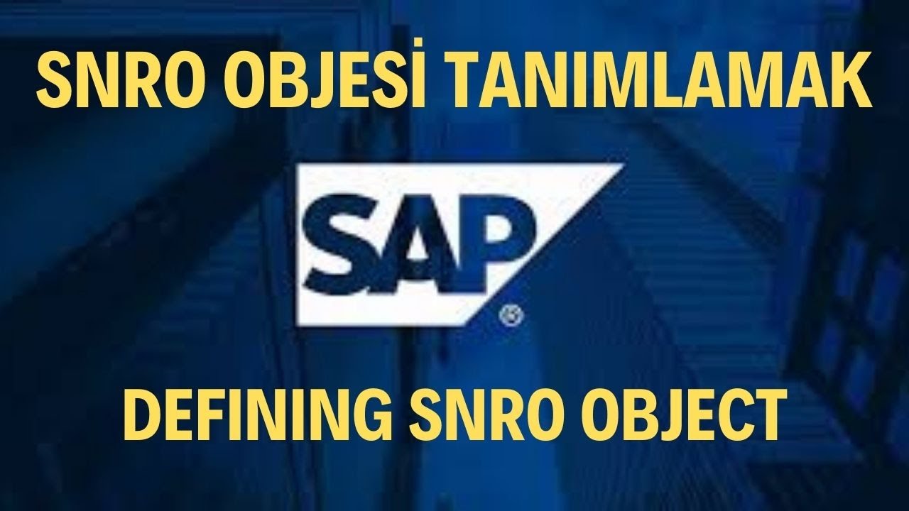SAP ABAP - SNRO - SE38 - Numara Aralığı Tanımlama ve Kullanımı ...