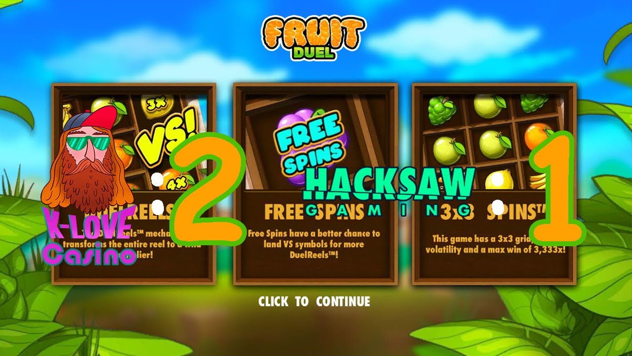 Fruit Duel [$10 Hacksaw Challenge] - YouTube