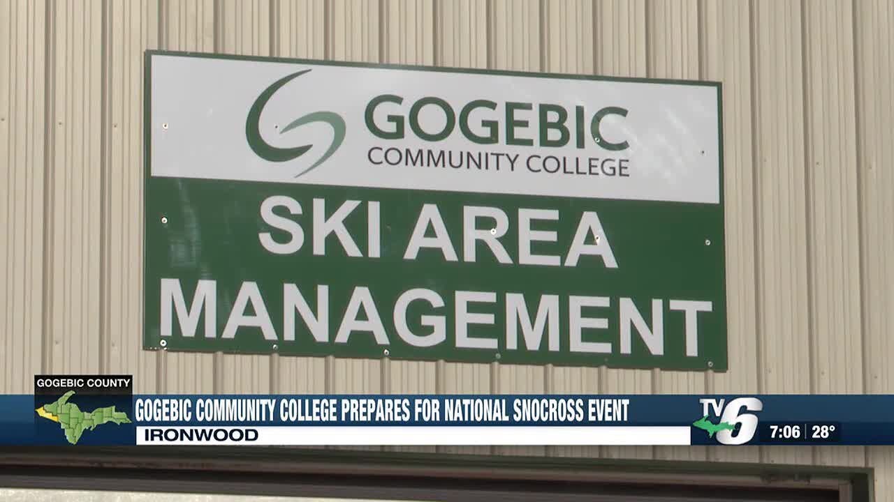 Gogebic Community College prepares for national snocross event - YouTube