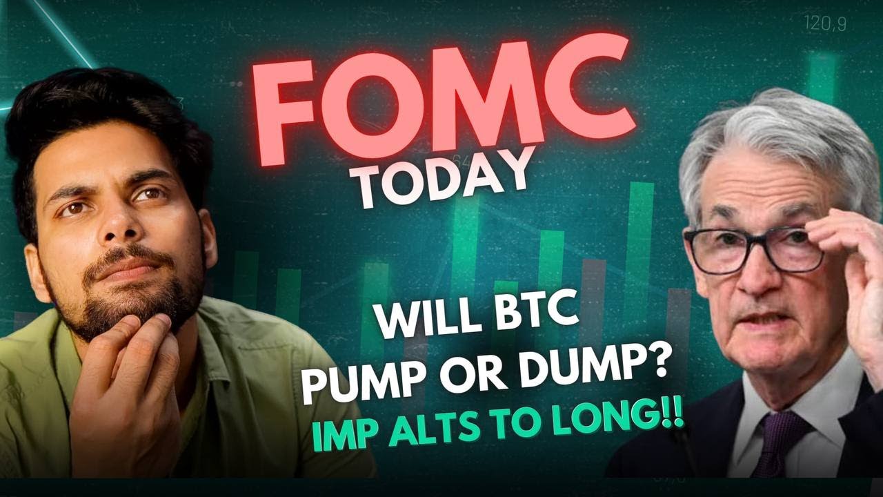 29 OCT LIVE|FOMC TODAY|RATE CUTS PUMP OR DUMP ?|BTC ANALYSIS|ALTs TO ...