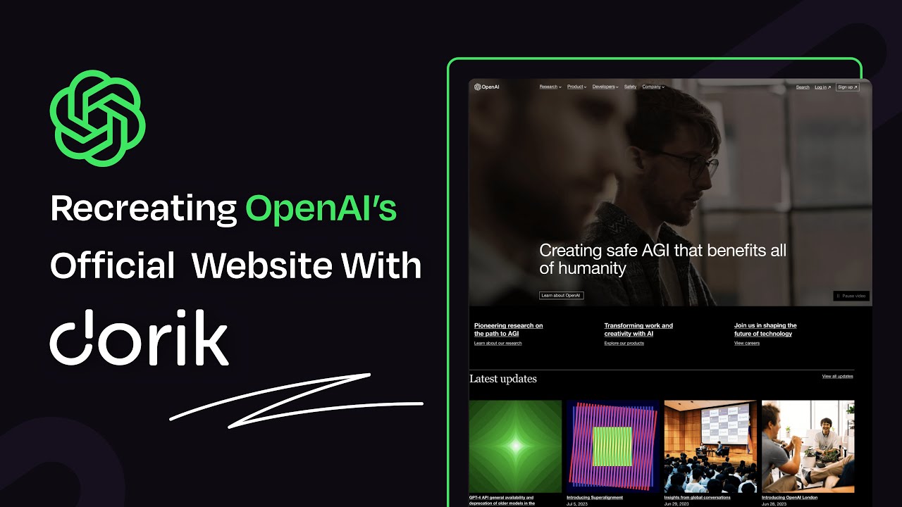 We recreated OpenAI's Official Website From Scratch In One Take | Time ...