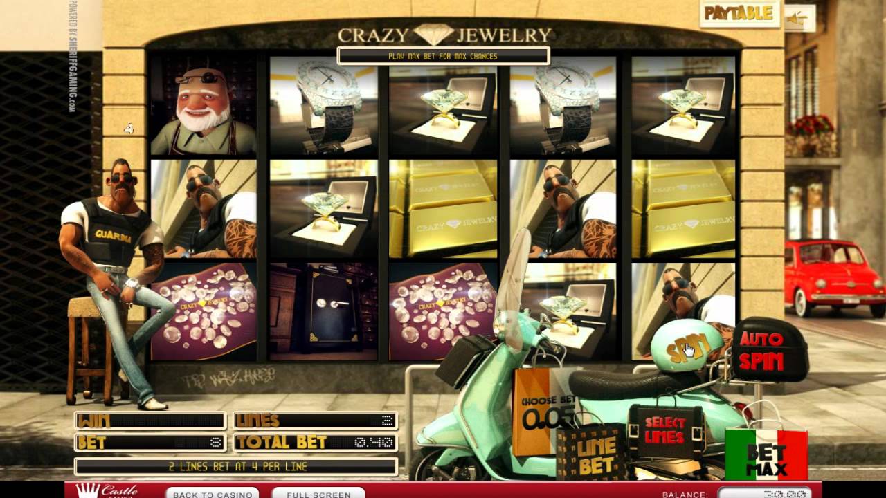 Crazy Jewelry - 3D Casino Slot from Castle Casino - YouTube