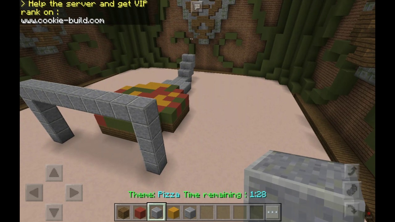 Minecraft PE Build Battle #001 Zum Glück ne' Pizza - YouTube