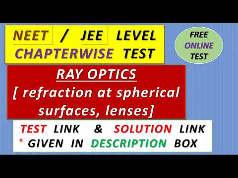 RAY OPTICS CHECK POINT 9.4 DC PANDEY QUESTIONS NEET JEE LEVEL QUESTIONS ...