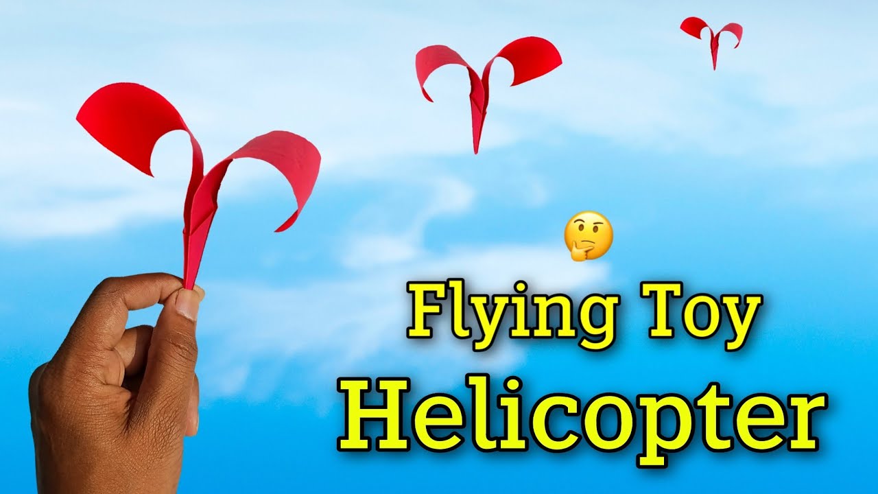 How To Make Flying Helicopter Toy Only 1 Minutes Make Flying how-to-make-flying-helicopter-toy-only-1-minutes-make-flying