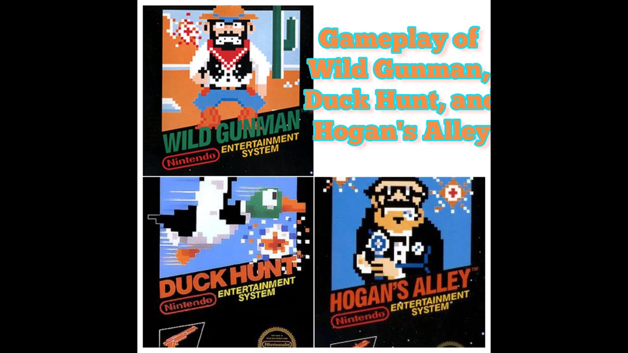Gameplay of Wild Gunman, Duck Hunt, and Hogan's Alley (NES, 1985) - YouTube