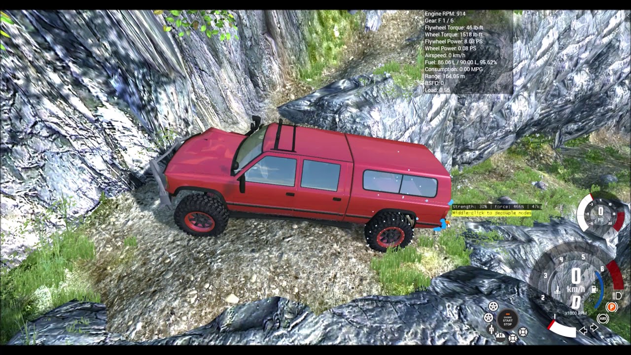 BeamNG Glass View Mountains Map - YouTube