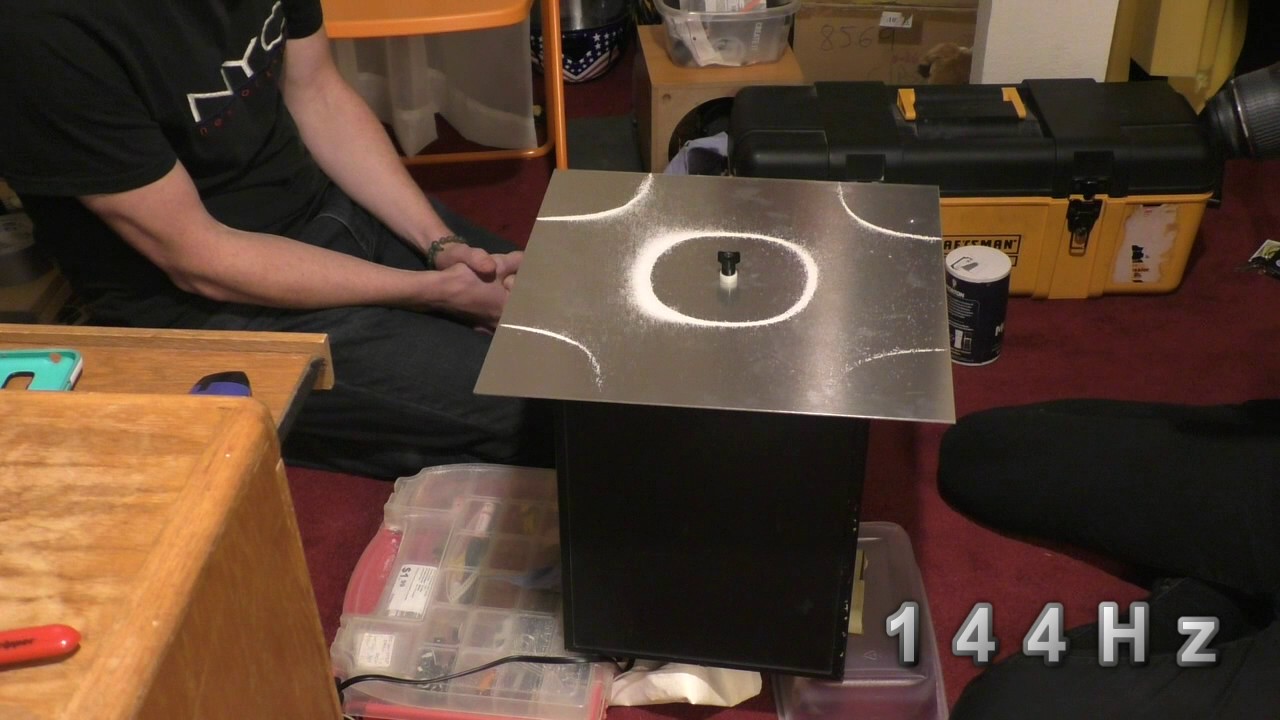 How to find harmonic shapes on a Chladni Plate, Cymatics at home - YouTube