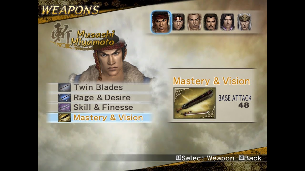 Musashi's 4th weapon in Samurai Warriors 2 سلاح چهارم موساشی در بازی ...