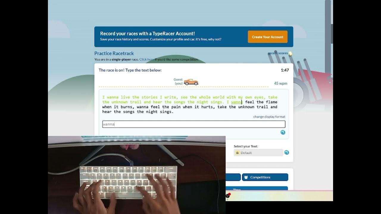 Typing Test: Practice Yourself - YouTube
