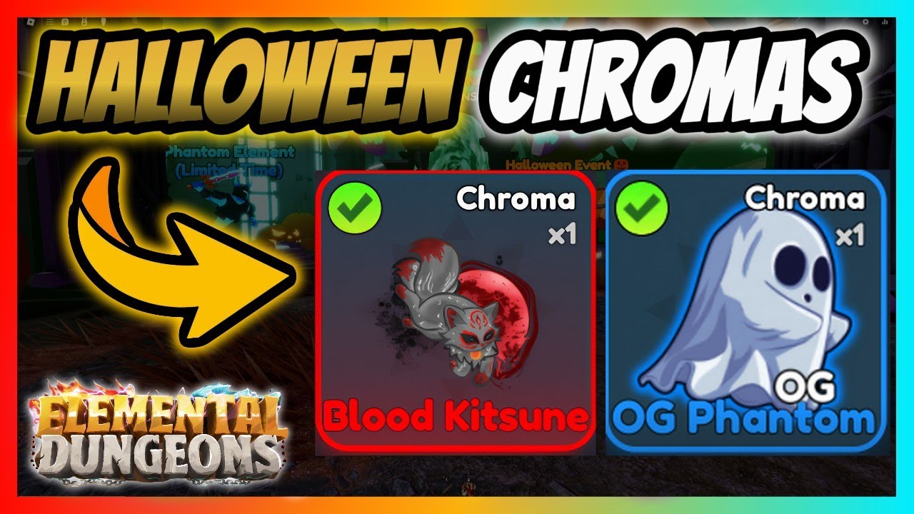 Halloween Kitsune AND Phantom Chroma Showcase | Elemental Dungeons - YouTube