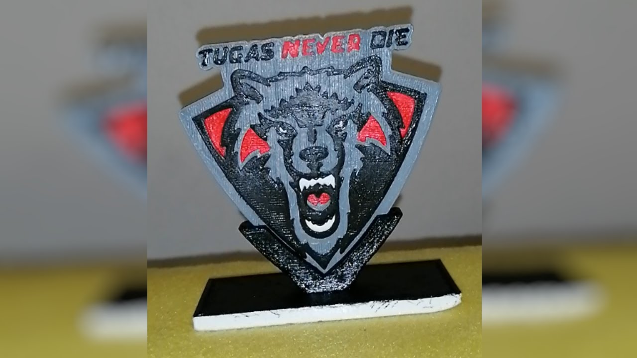 TND Emblem 3D Print Timelapse - YouTube