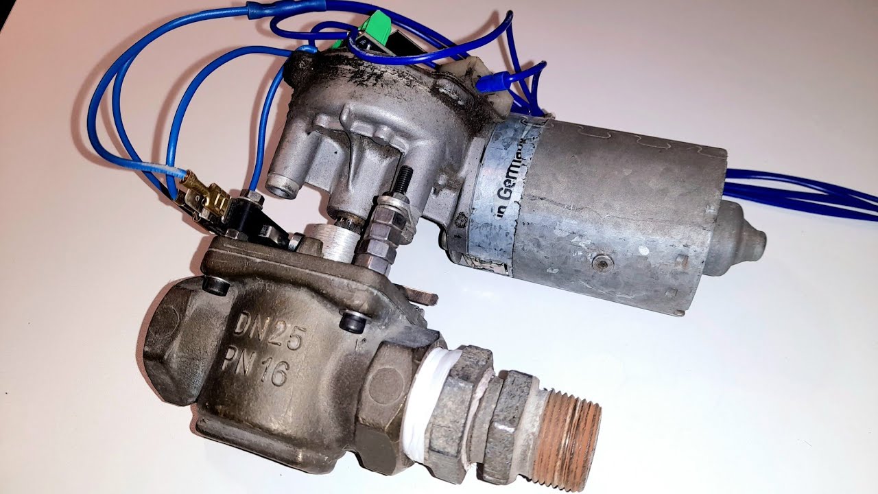 Wiper Motor Driven Ball Valve. Remotely controlled Water Supply - YouTube