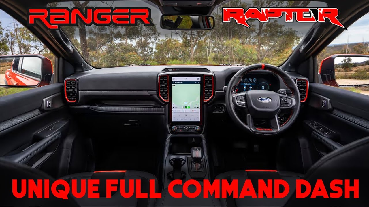 2023 Ford Ranger Raptor Black Edition Interior Review - YouTube