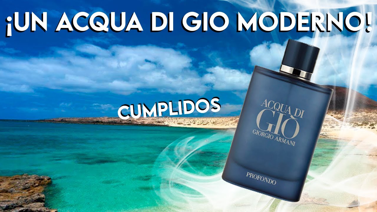 ¿El mejor Acqua di Gió?- ADG Profondo/ Giorgio Armani. - YouTube