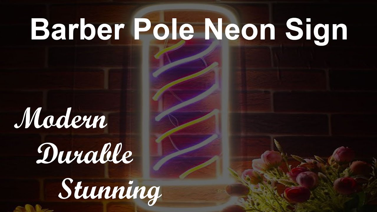 Barber Pole Neon Sign | Is A Great Decorations In Your Home Or Barber ...