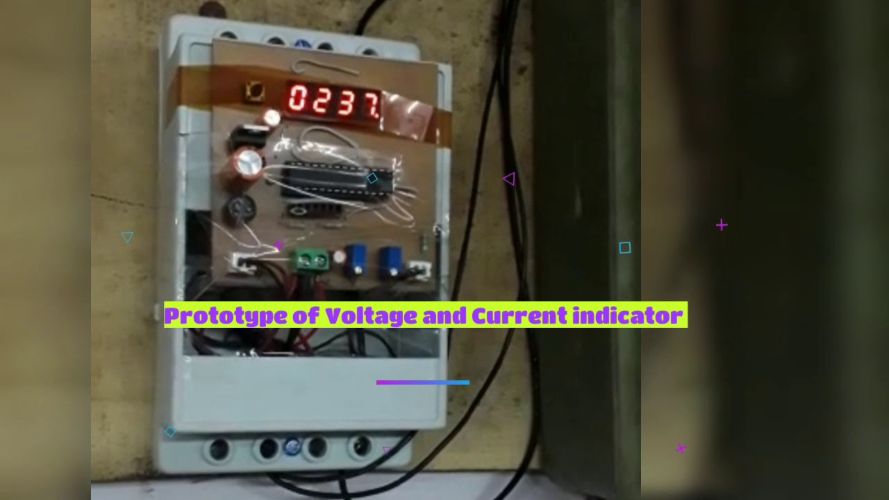 Prototype of Voltage and Current indicator - YouTube
