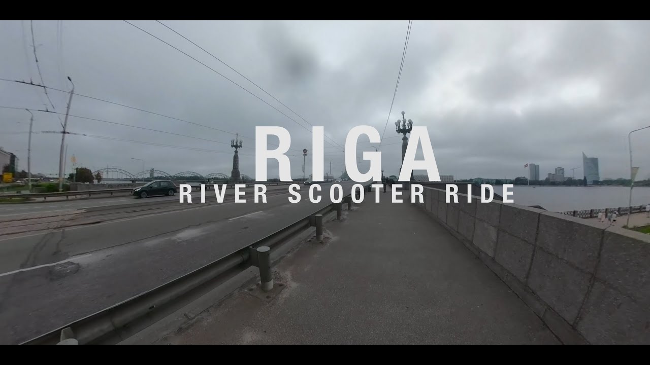 Riga travel - Bike ride along the river - YouTube