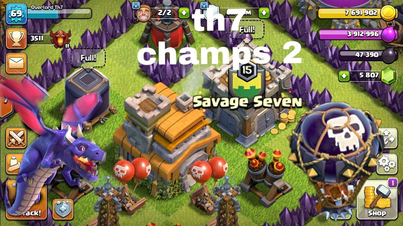 ||th7 push to legends series|| surprise attack of ||th6 titan??|| - YouTube