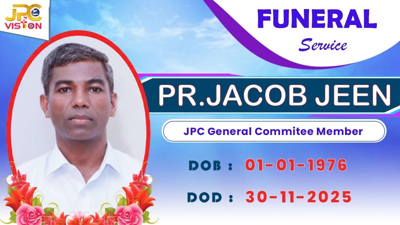 FUNERAL SERVICE Pr. JACOB JEEN (49) - YouTube