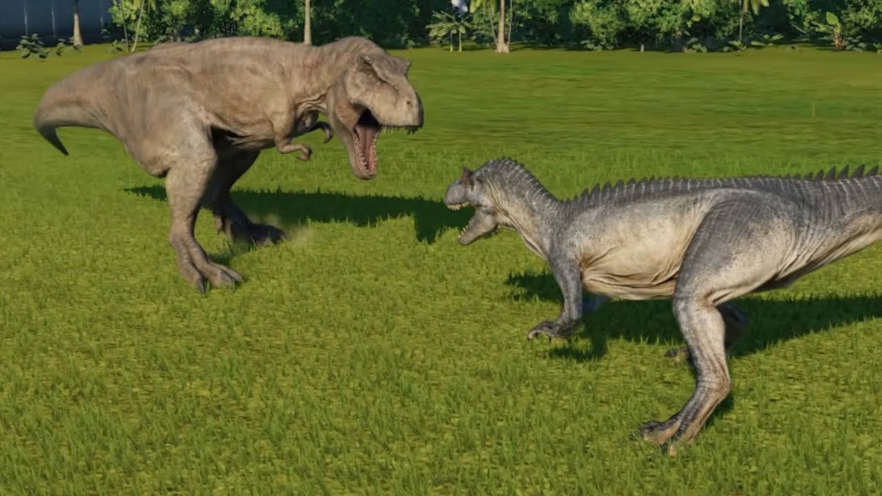 Allosaurus(Modified) VS All Carnivores - Jurassic World Evolution - YouTube