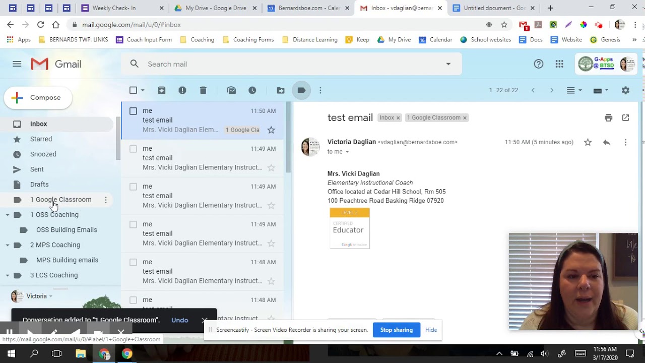 Filter Emails from Google Classroom - YouTube