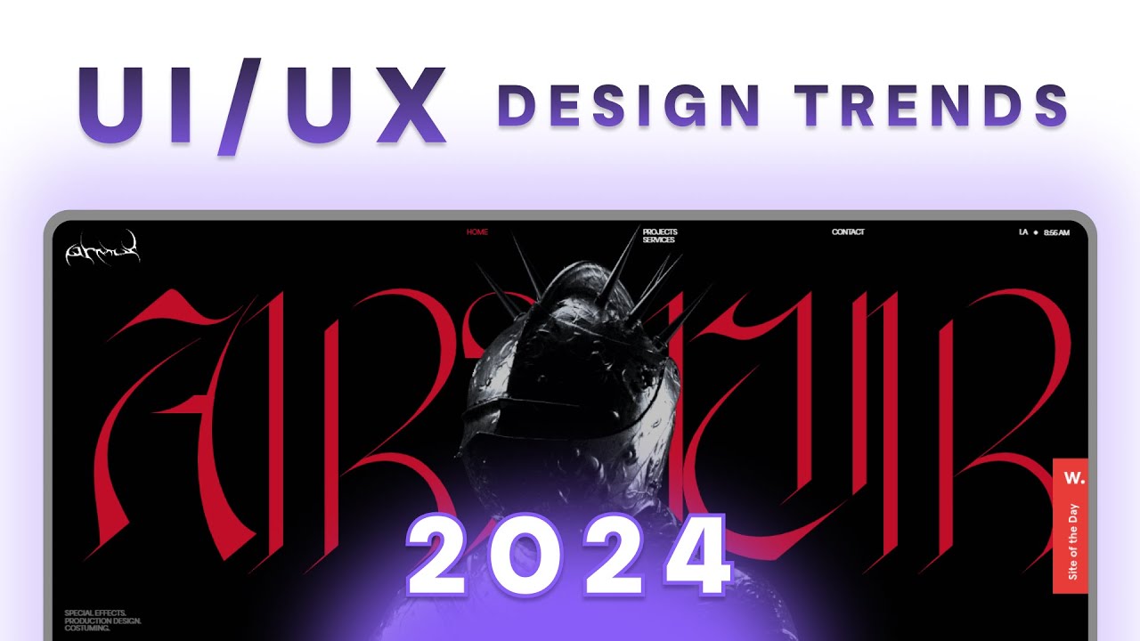 UI/UX DESIGN TRENDS FOR 2024 - Interactions, 3D and More! - YouTube