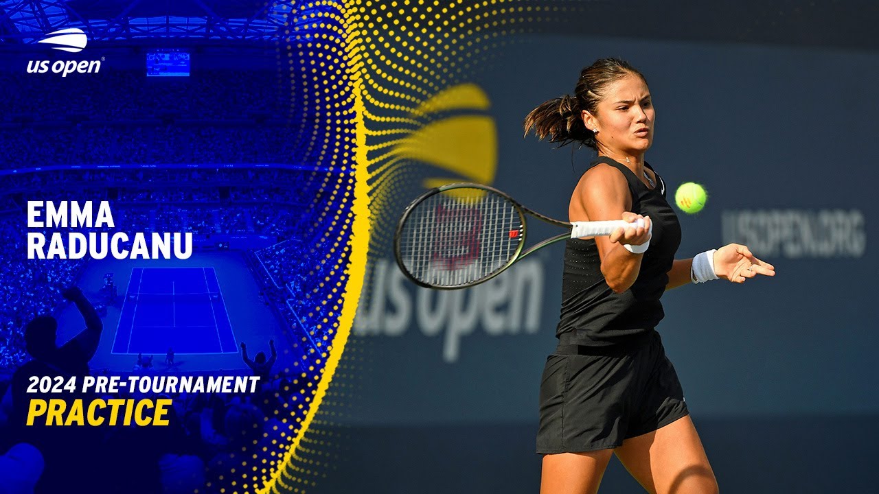 LIVE | Emma Raducanu | Practice Session | 2024 US Open - YouTube