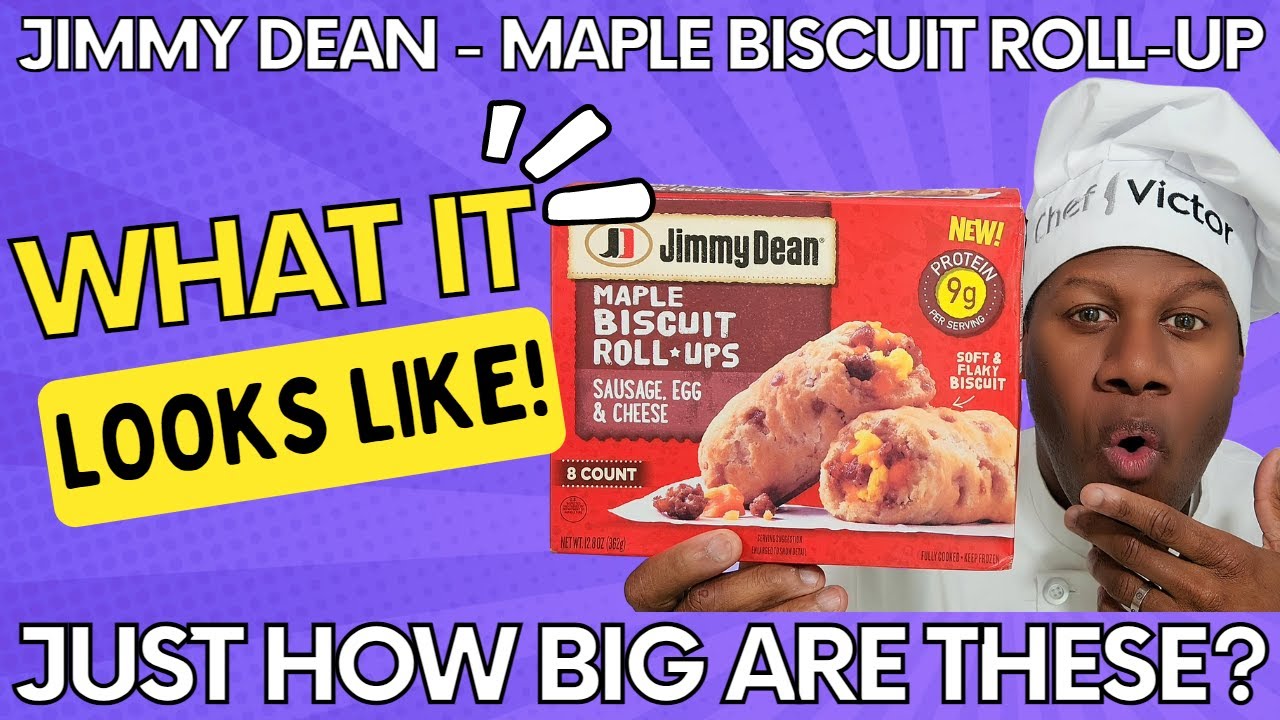 New Jimmy Dean - Maple Biscuit Roll-Up - YouTube